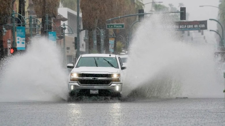 No Way In Or Out Of Palm Springs After Heavy Rain And Debris Flows