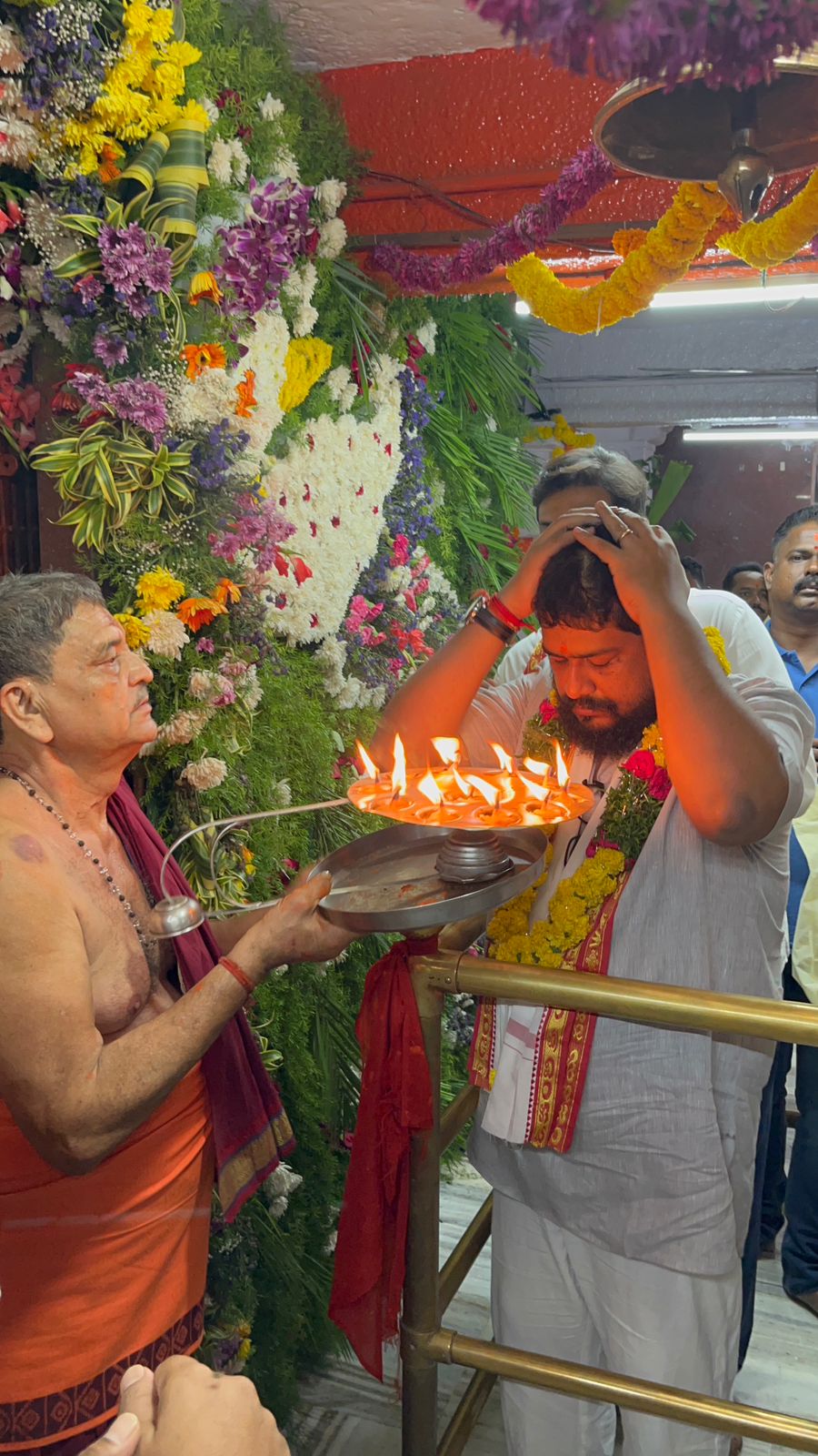 Director Om Raut Visit Karmanghat Hanuman Temple To Seek Blessings For