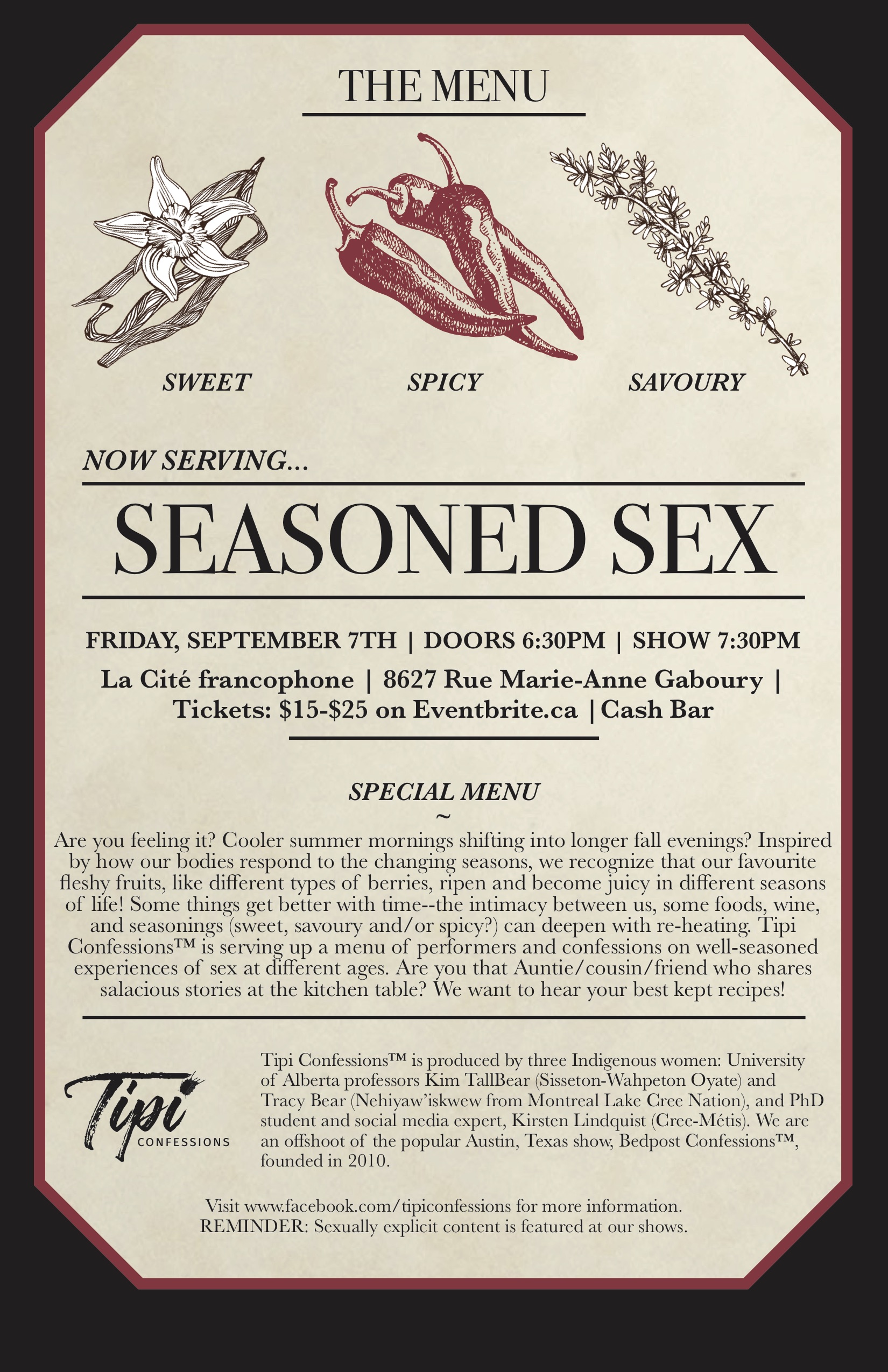 Seasoned Sex Tipi Confessions