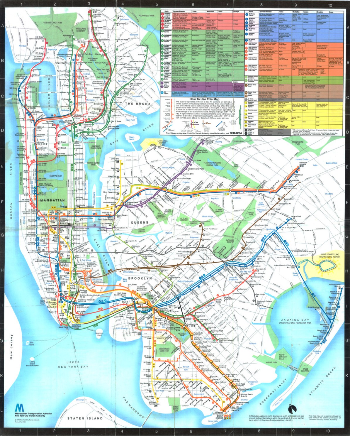 Transit Maps Submission Historical Map 1979 New York Subway Map