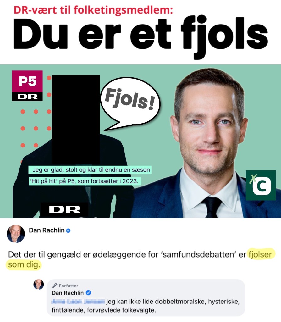 Dr Vært Dan Rachlin Til Folketingsmedlem Du Er Et Fjols Frihedens