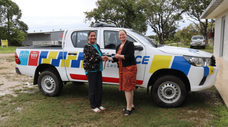 Australia Ts New Vehicle To Niue Police Television Niue