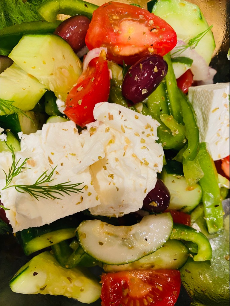 Traditional Greek Salad Unconventionally Domestic