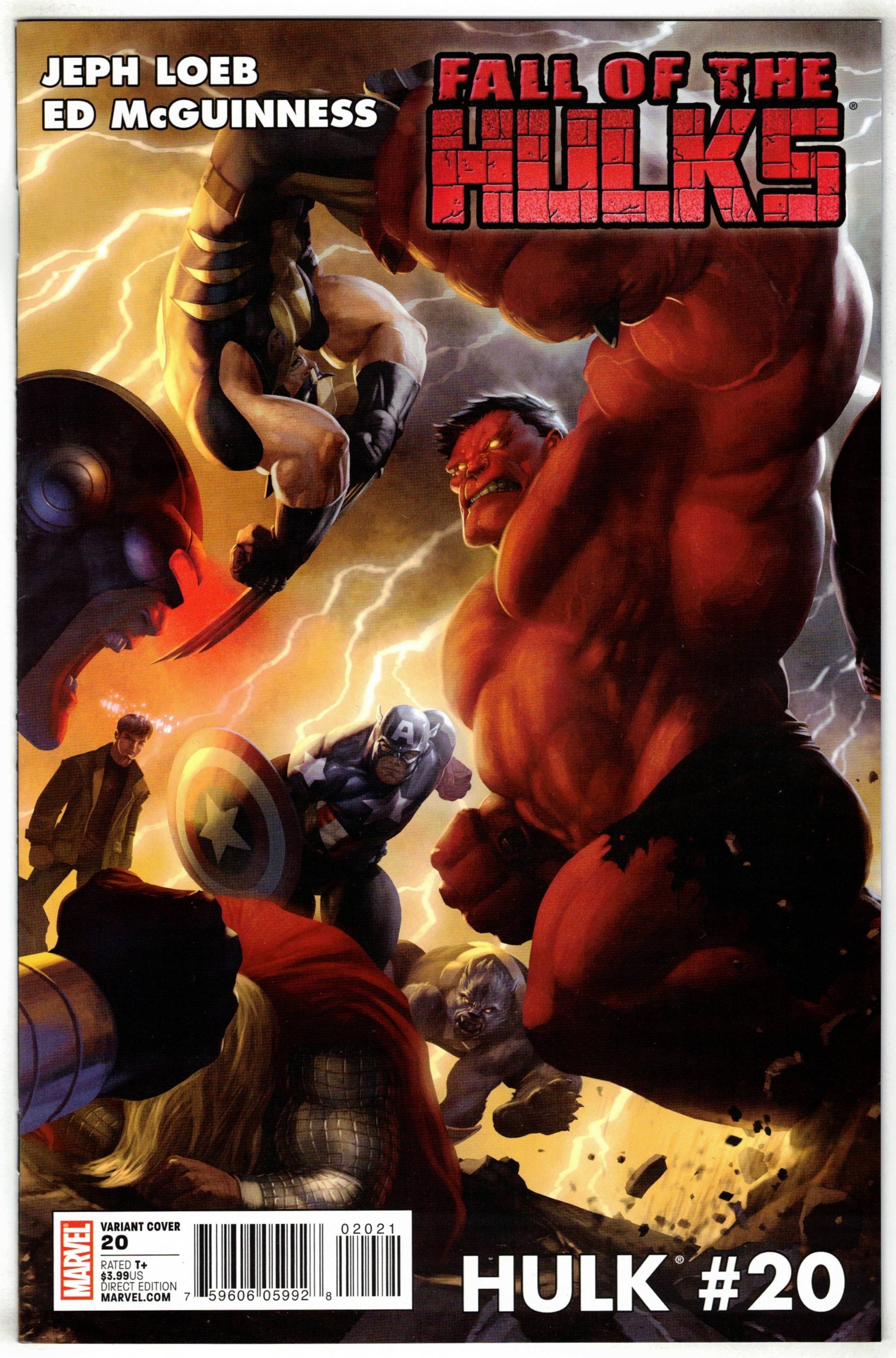 Hulk 20 125 Ed Mcguinness Variant Marvel 2008 Fall Of Hulks Vfnm