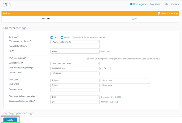 Sophos Xg How To Configure Ssl Vpn Client To Site On Sophos Xg Techbast