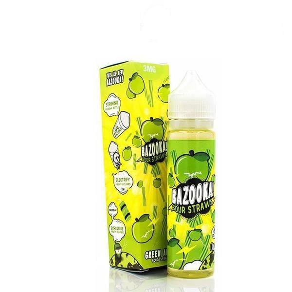 Bazooka Green Apple Sour Straws 60ml Vape Arabian Dubai