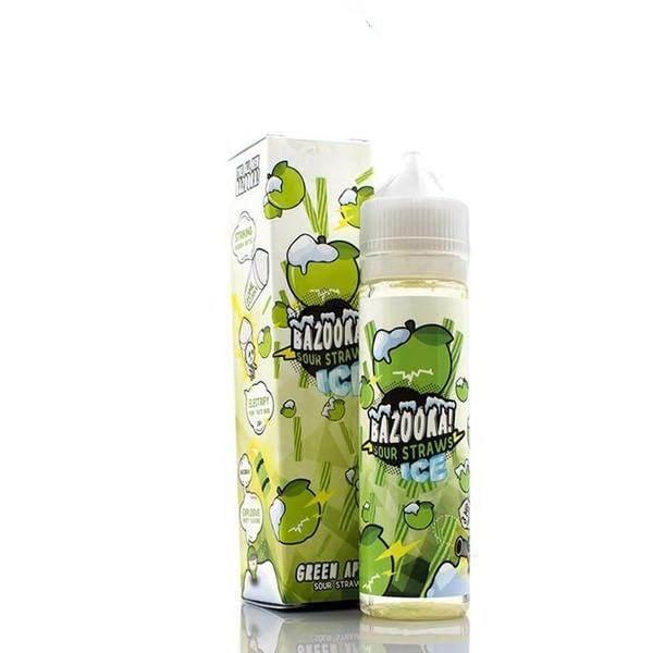 Bazooka Green Apple Ice Sour Straws 60ml Vape Arabian Dubai