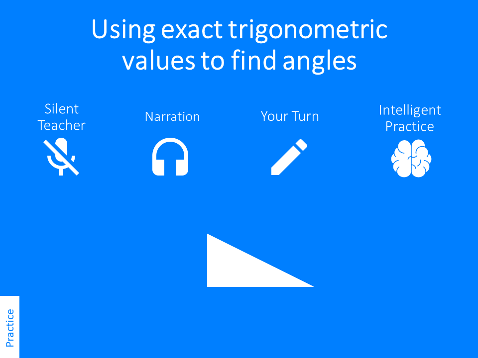 Trigonometry Exact Values Finding Angles Variation Theory