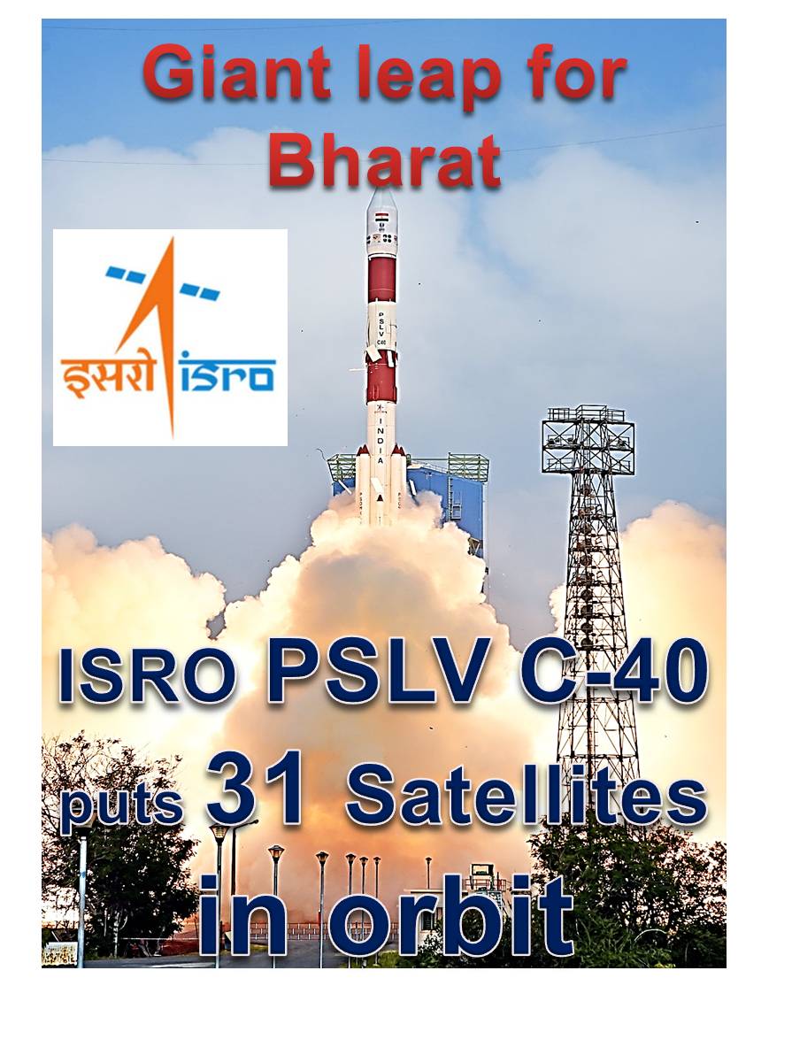 Isro 100th Satellite Launch Isro Pslv C40 Cartosat 2 Series Facts