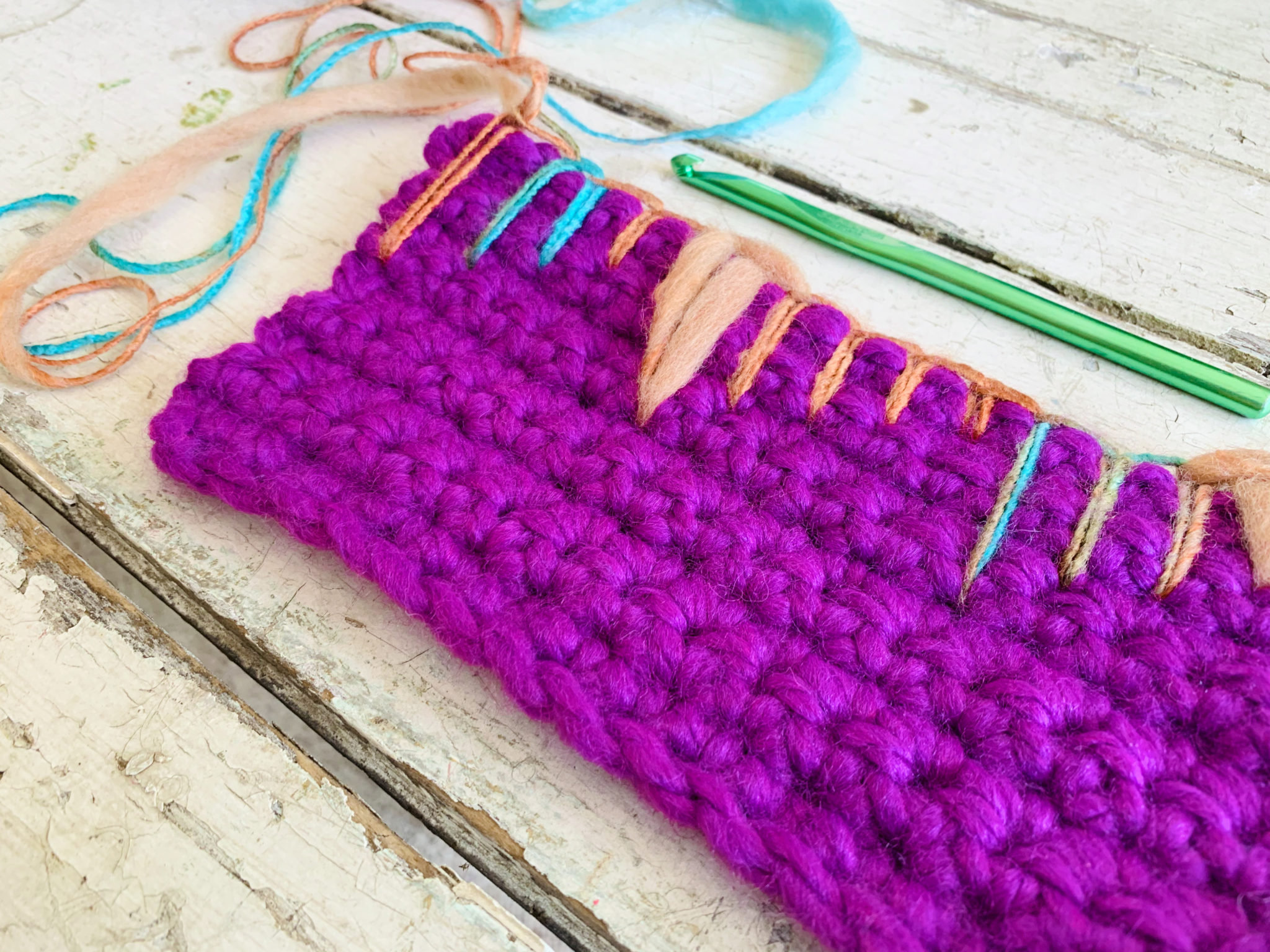 How To Crochet The Spike Stitch Crochet Tutorial Yokieb