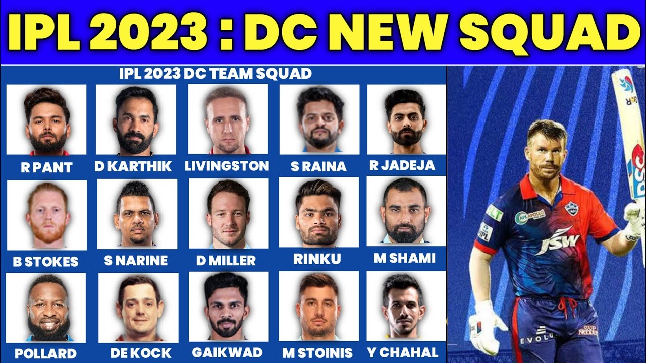 Ipl 2023 Delhi Capitals Final Squad Dc Team Squad 2023 Dc Team Players