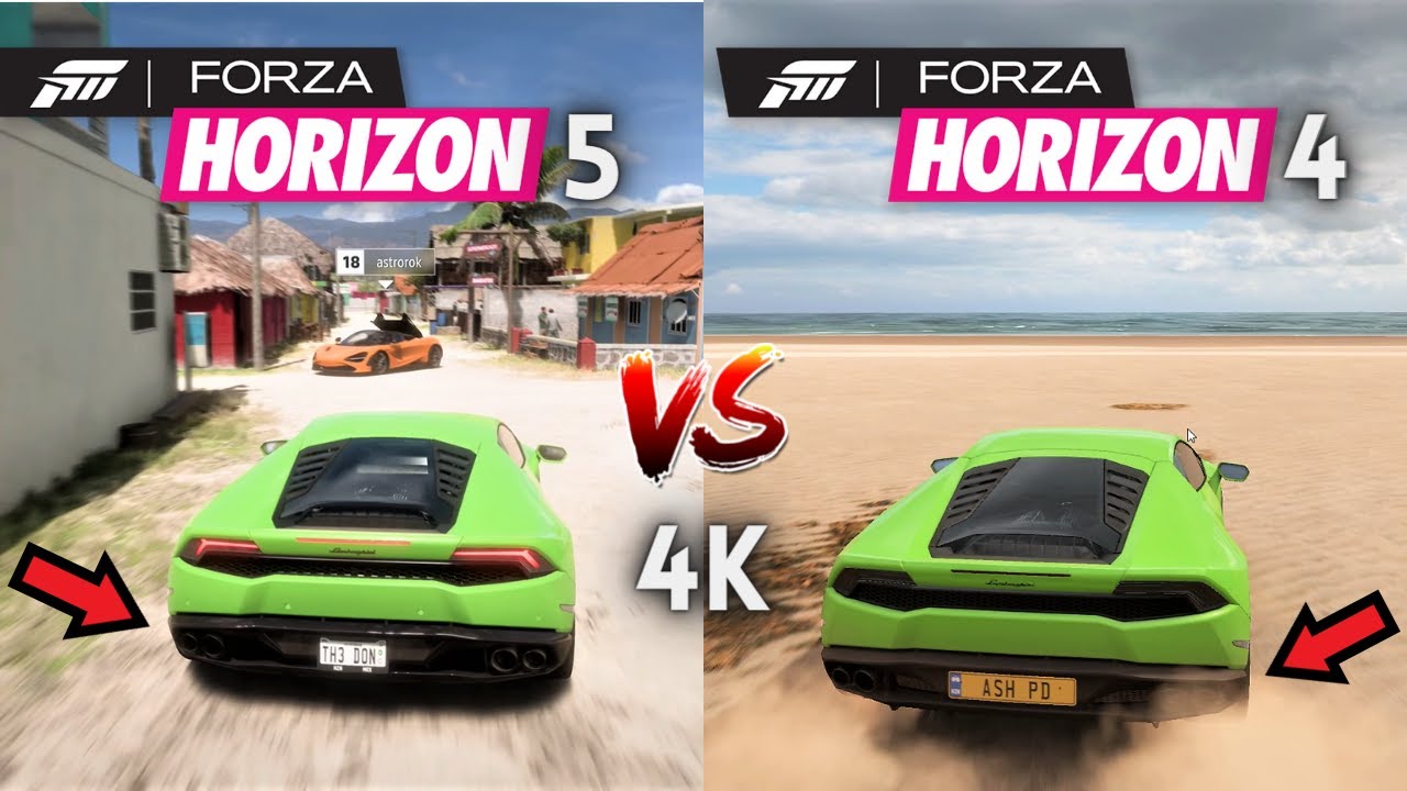 Forza Horizon 5 Vs Forza Horizon 4 Direct Comparison Attention To