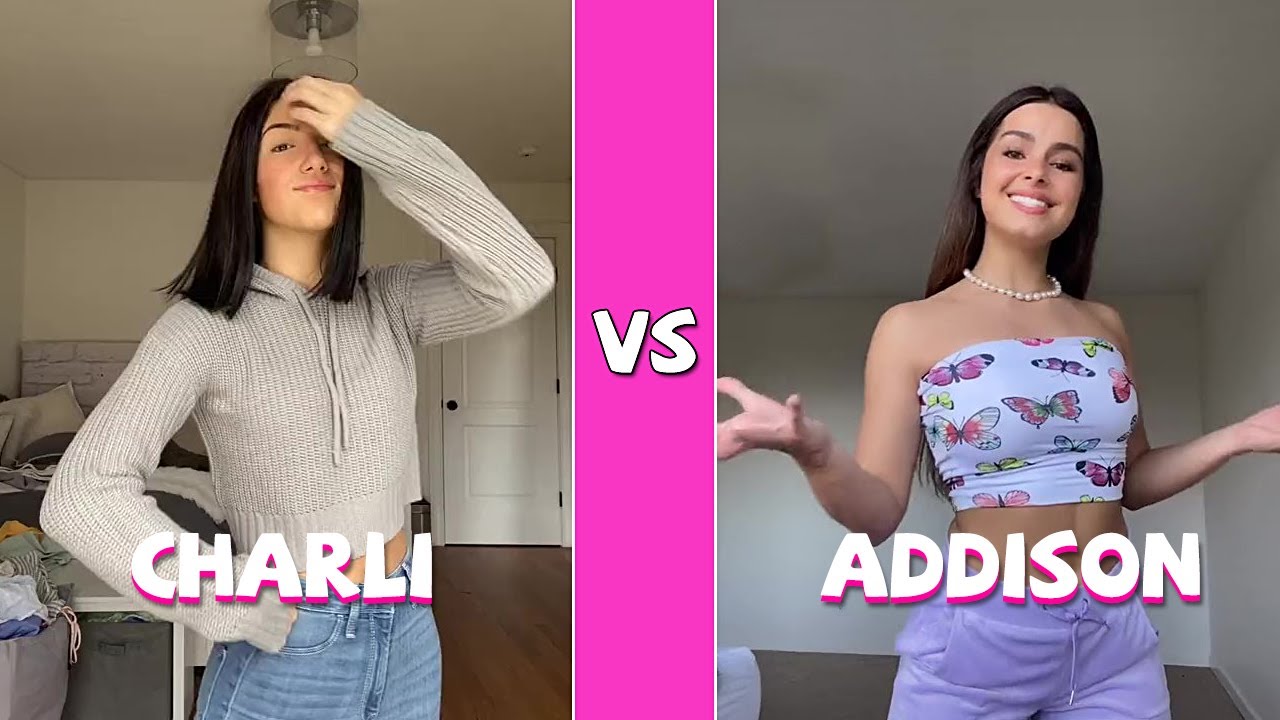 Addison Rae Vs Charli Damelio Tiktok Dances Compilation Rewind 2020