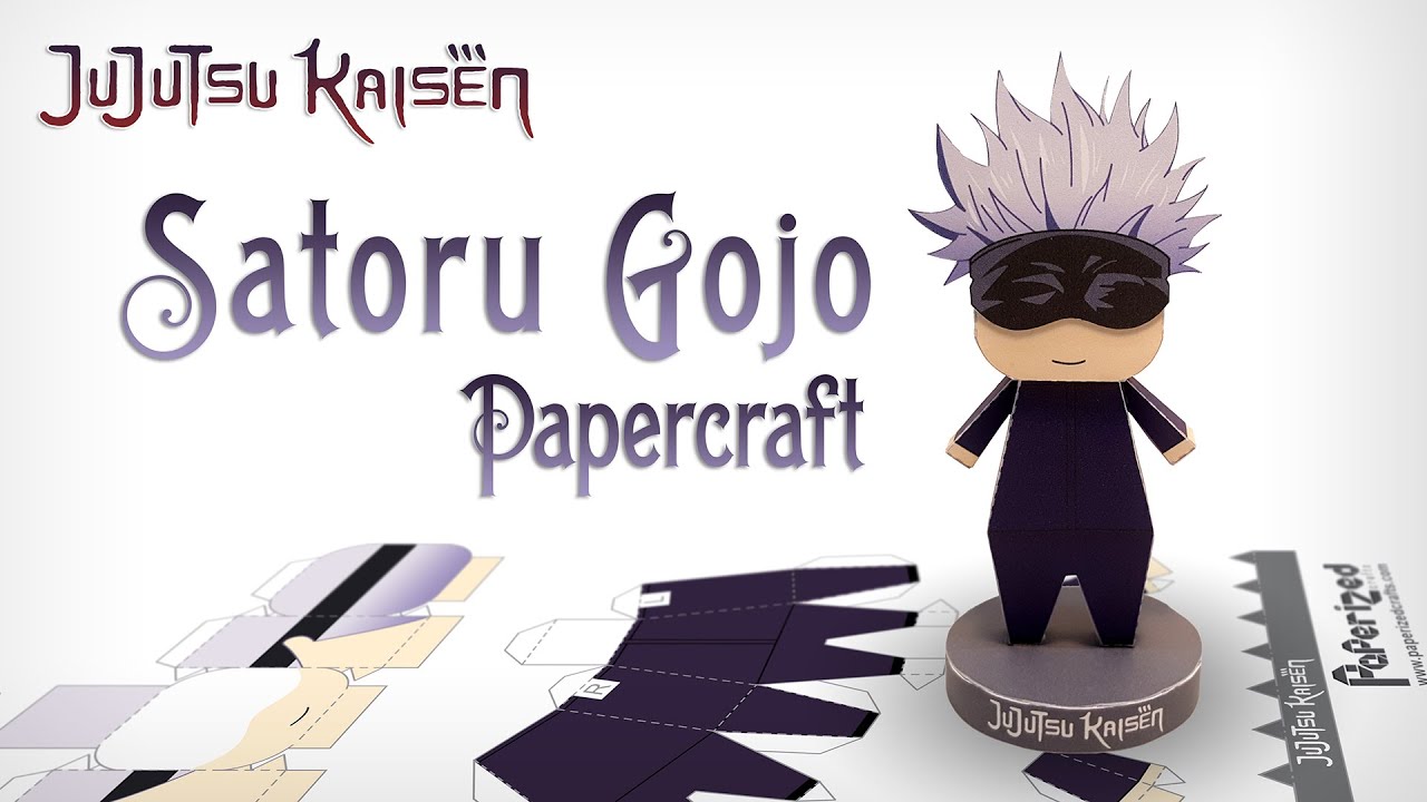 Jual Chibi Papertoy Satoru Gojo Jujutsu Kaisen Papercra Rainy Weathers