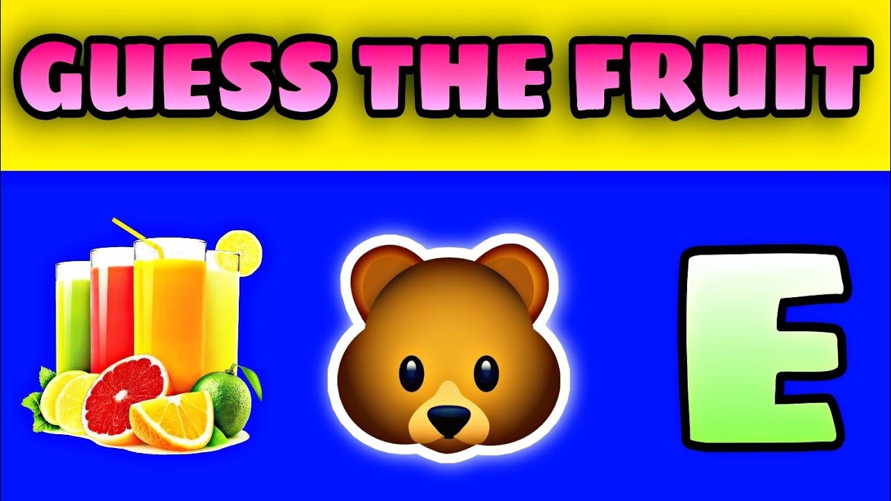 Can You Guess The Fruit By Emojis Only 1 Can Guess In 10 Seconds Emoji