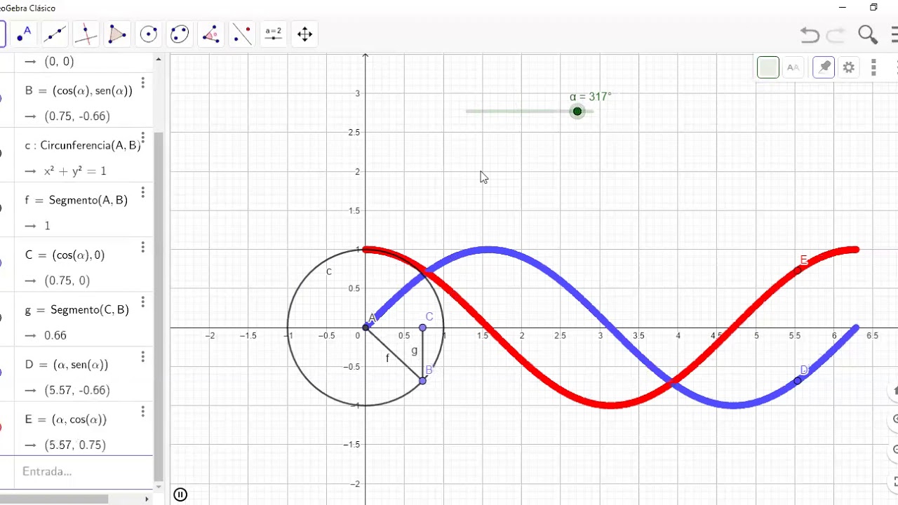 Funciones Trigonometricas Seno Coseno Y Tangente Geogebra My Xxx Hot