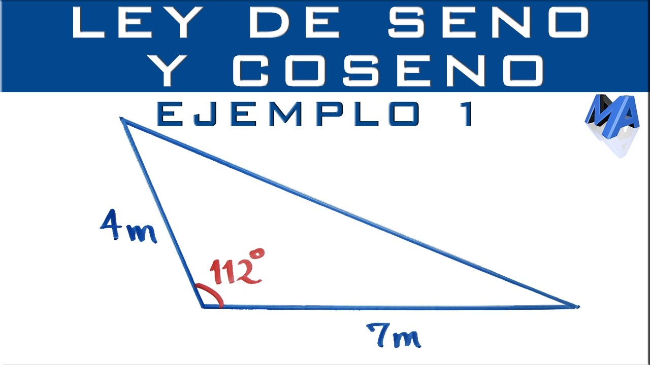 Ley De Seno Y Coseno Ejemplo 1 Solucionar El Triangulo Youtube Kisah