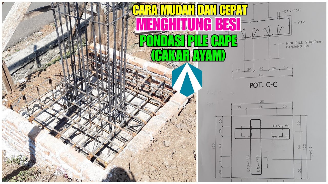 Inilah Cara Menghitung Volume Pondasi Pile Cap Ilmu B