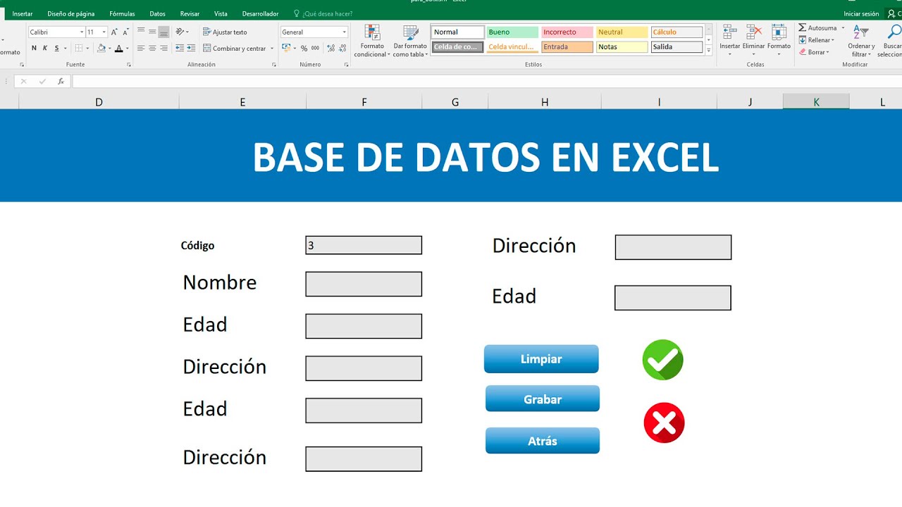 Como Hacer Una Base De Datos En Excel Facil Y Rapido Youtube Otosection