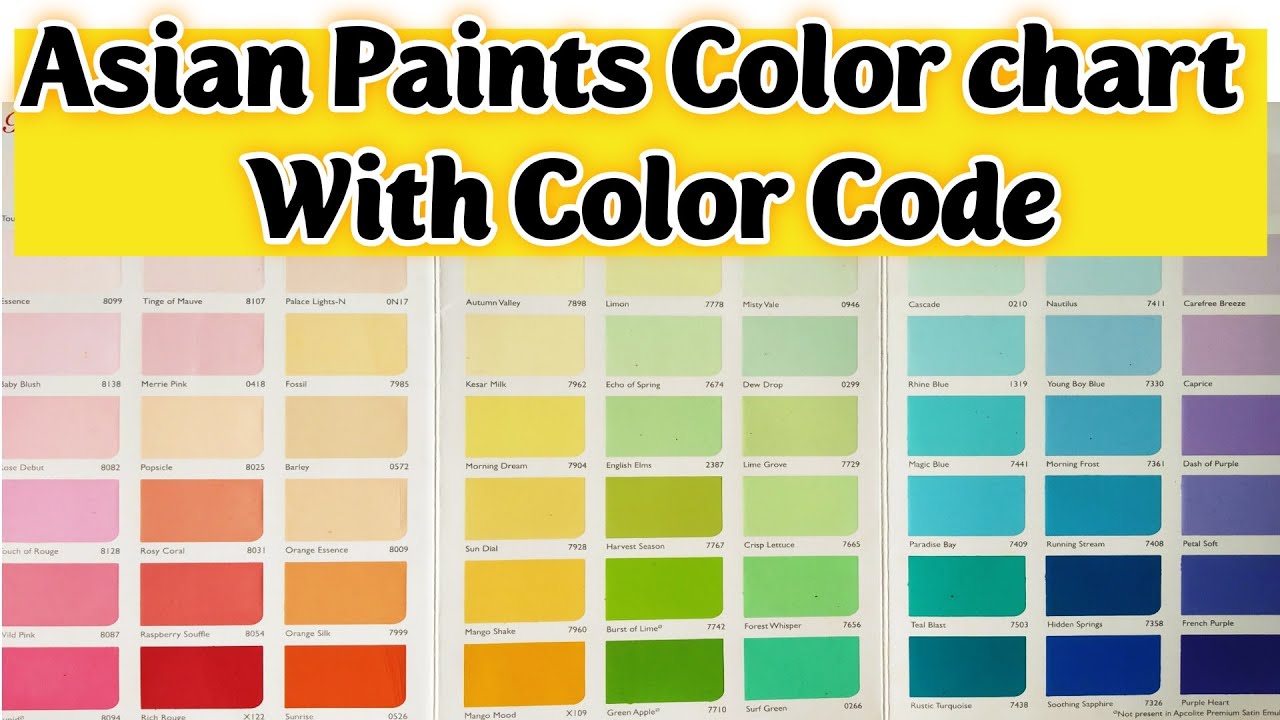 Asian Paints Colour Combination With Code Asian Paints Shade Card Asian