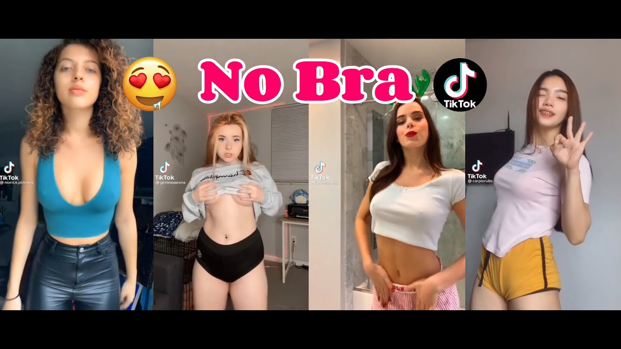 No Bra Challenge Tiktok 2021 Chicas Lindas De Tik Tok Sin Bra O Sosten