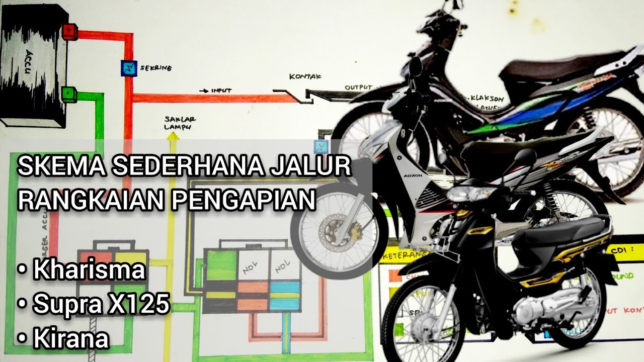 Jalur Skema Cdi Supra X 125 Karisma Youtube Otosection