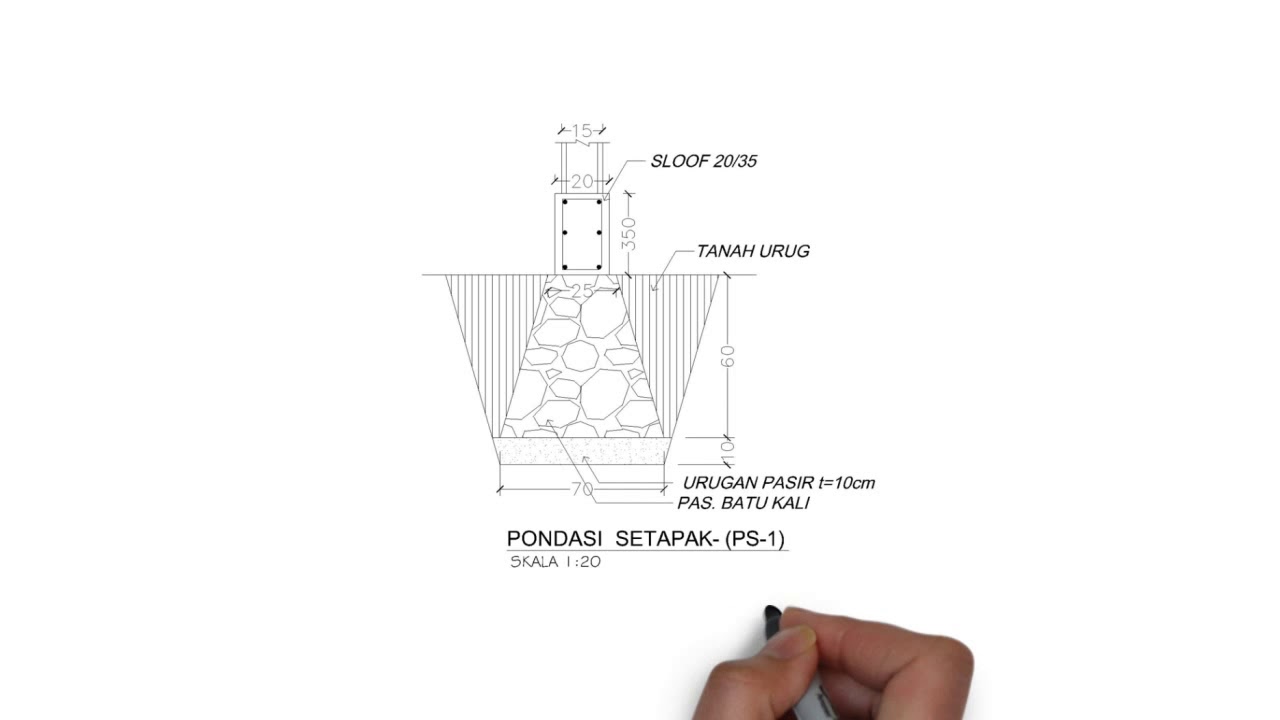 Cara Menghitung Kebutuhan Bekisting Pondasi Sumuran Autocad I Bilarasa