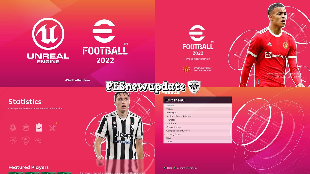 Pes 2021 Menu Efootball 2024 Neon V2 By Pesnewupdate Youtu Bilarasa