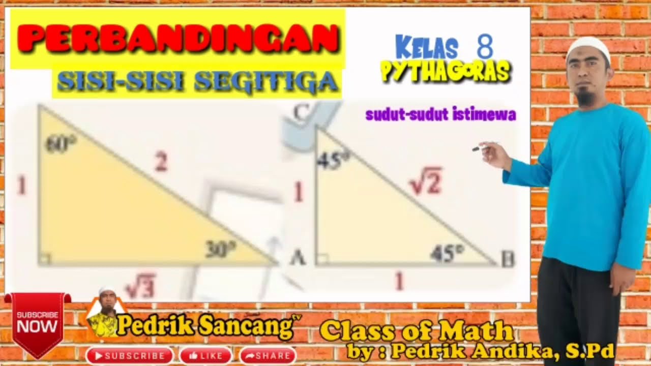 Kelas 8 Pythagoras Dalam Menentukan Perbandingan Sisi Sisi Pada