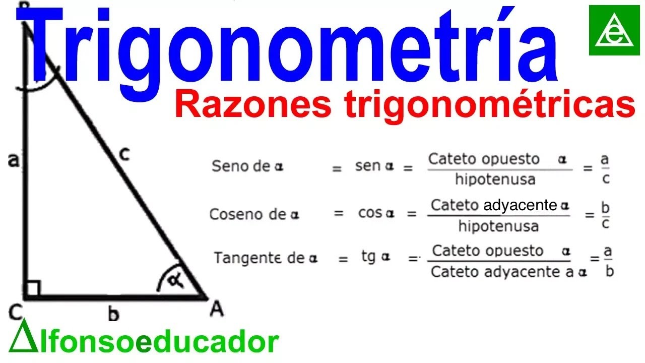 Halla Las Razones Trigonometricas Seno Coseno Y Tangente Otosection