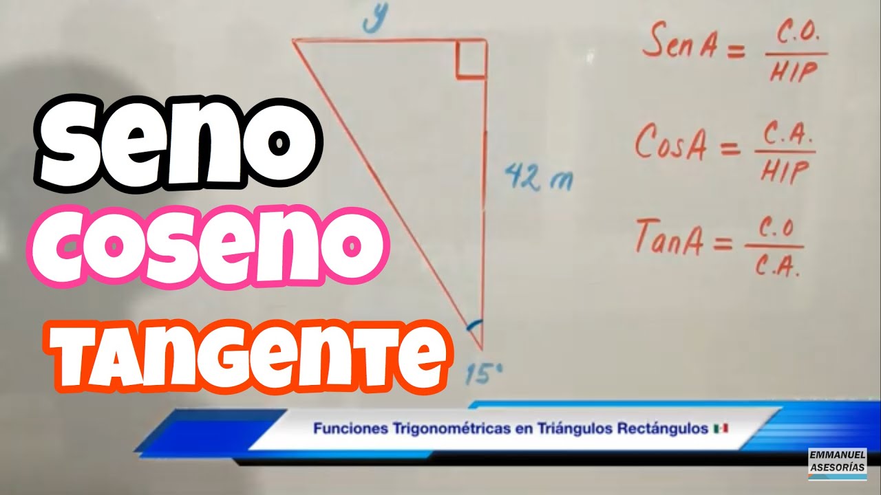 Funciones Trigonometricas Seno Coseno Y Tangente En Triangulos Youtube