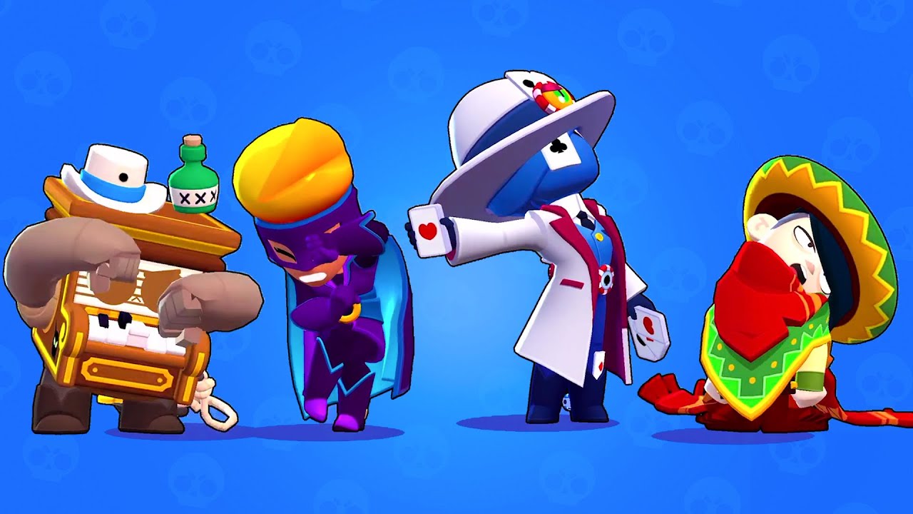 All New Skins Winning Losing Animations Brawl Stars S