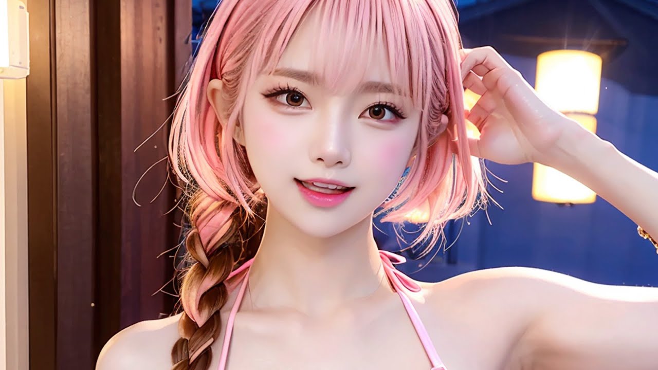 Pink Bikini Ai Art Lookbook Ai Beauties 핑크 비키니 Ai 룩북 그림 실사 Otosection