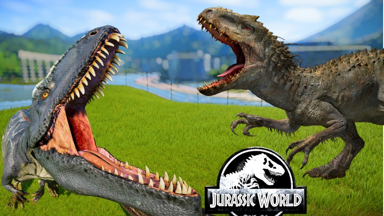 Dominion Giganotosaurus Vs Indominus Rex Jurassic World Evolution 2