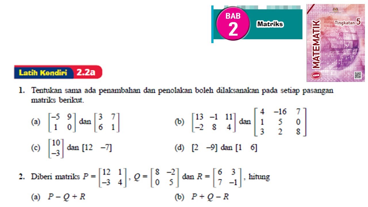 Soalan Matematik Tingkatan 5 Kssm Matematik Tingkatan 5 Kssm Bab 6