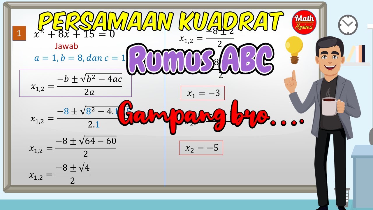 Persamaan Kuadrat Part 3 Menggunakan Rumus Abc Otosection