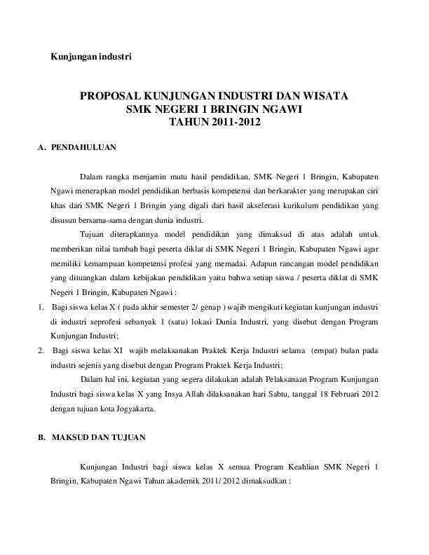 Contoh Proposal Kunjungan Museum Surat Izin Kunjungan Museum 8