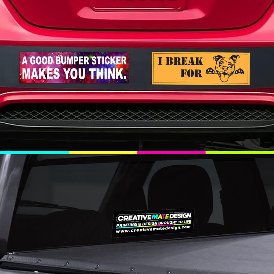 Custom Bumper Stickers Creative Mate Design