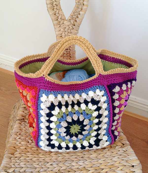 Granny Square Stash Bag Crochet