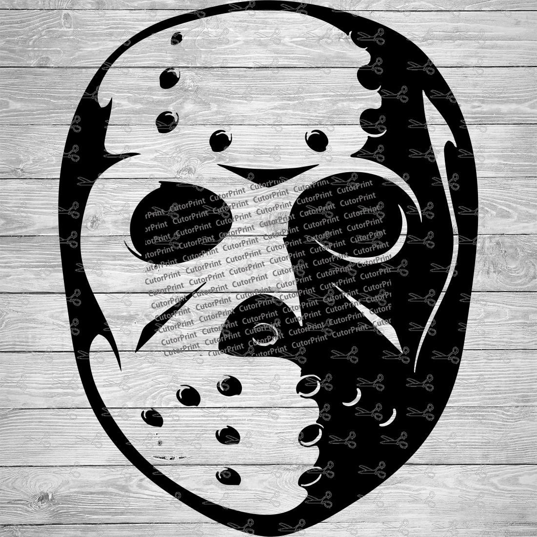 Jason Friday The 13th Mask Svgeps And Png Files Digital Download Files