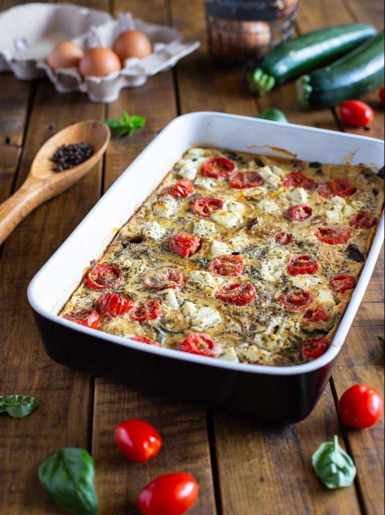 Clafoutis Aux Courgettes à La Feta Et Aux Tomates Cerises Cuisine Ta