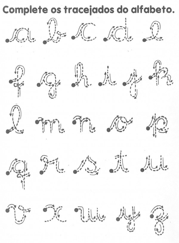 Individuales Molde De Letras Cursivas Para Imprimir Alfabeto Adornos