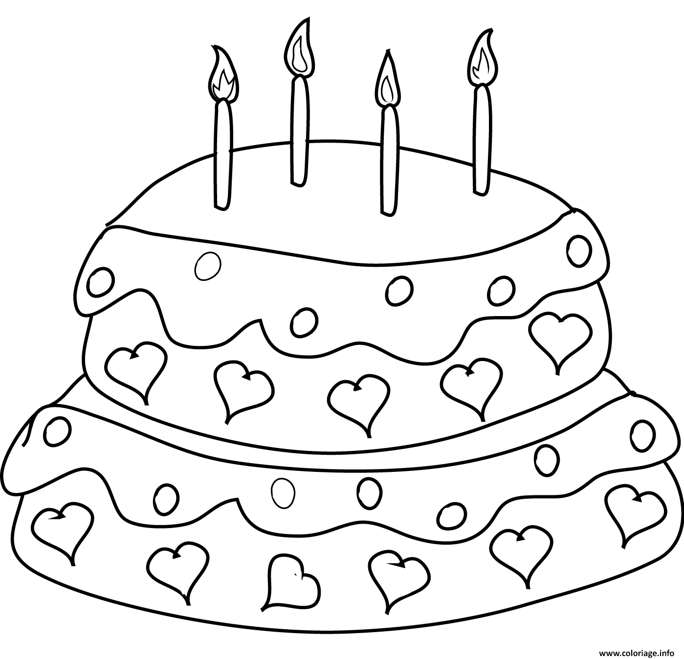 Coloriage Brithday Cake Coloriage Gateau D Anniversaire Coloriages A