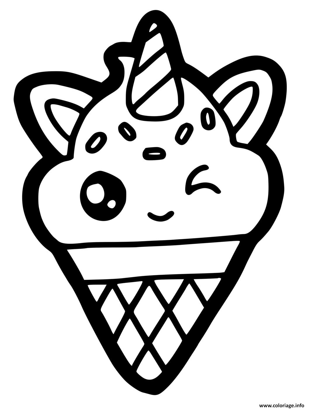 Dessin Glace Kawaii A Imprimer Kawaii Coloring Pages Printable