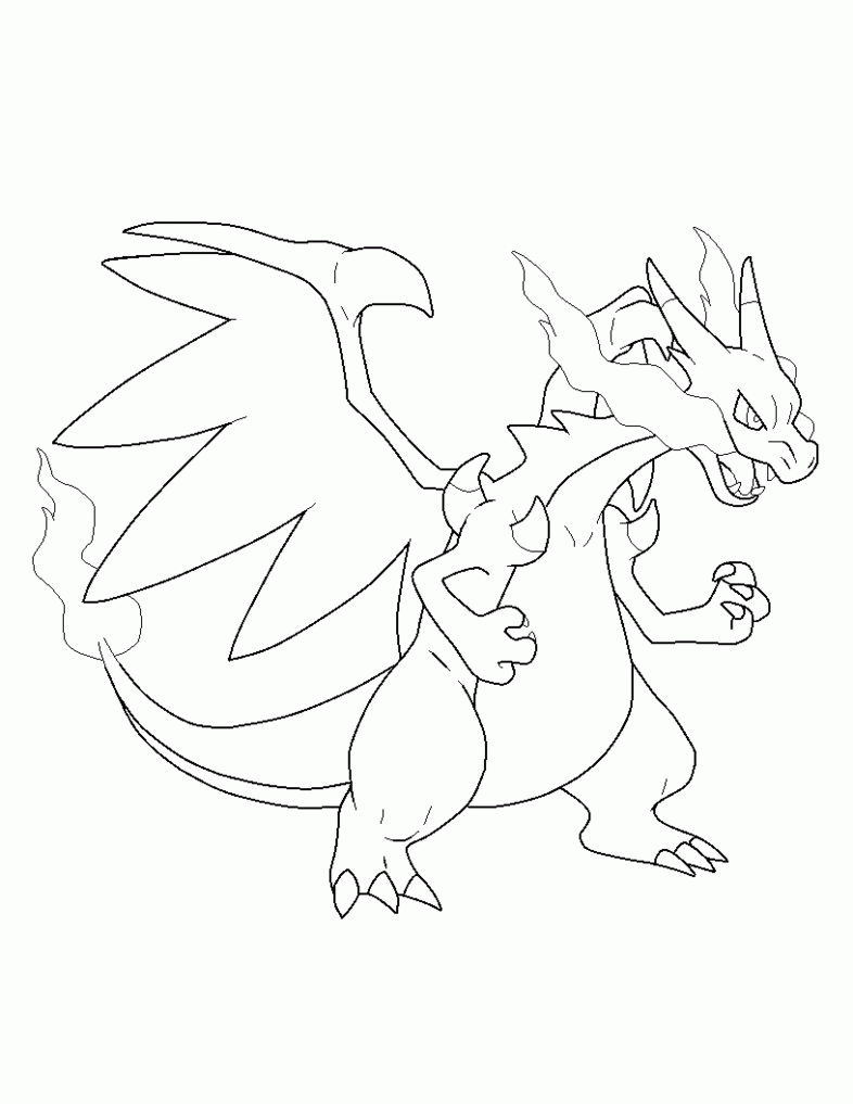 Printable Charizard Coloring Pages For Free Free Pokemon Coloring Pages