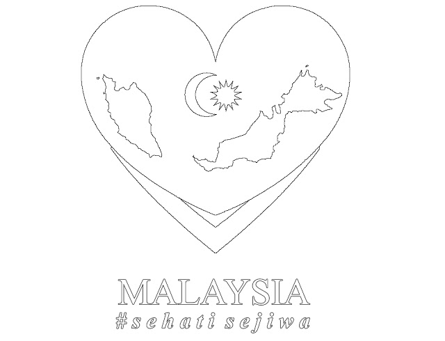 Mewarna Lukisan Bendera Malaysia Bendera Malaysia Jom Mewarna Jom