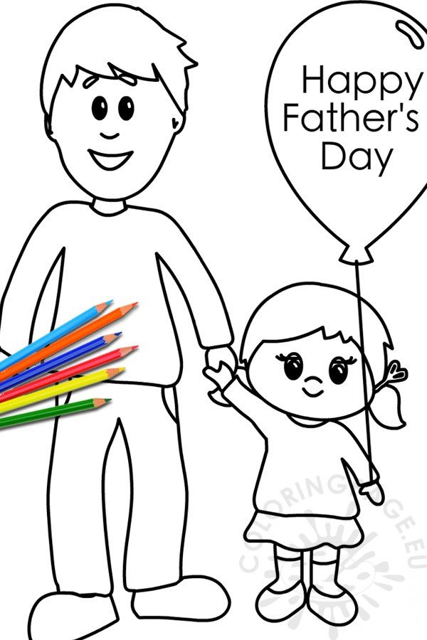 Father Daughter Coloring Page Father And Daughter Coloring Pages
