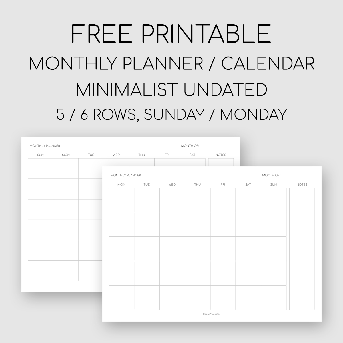 Blank Calendar No Dates Example Calendar Printable 20 Monthly Planner