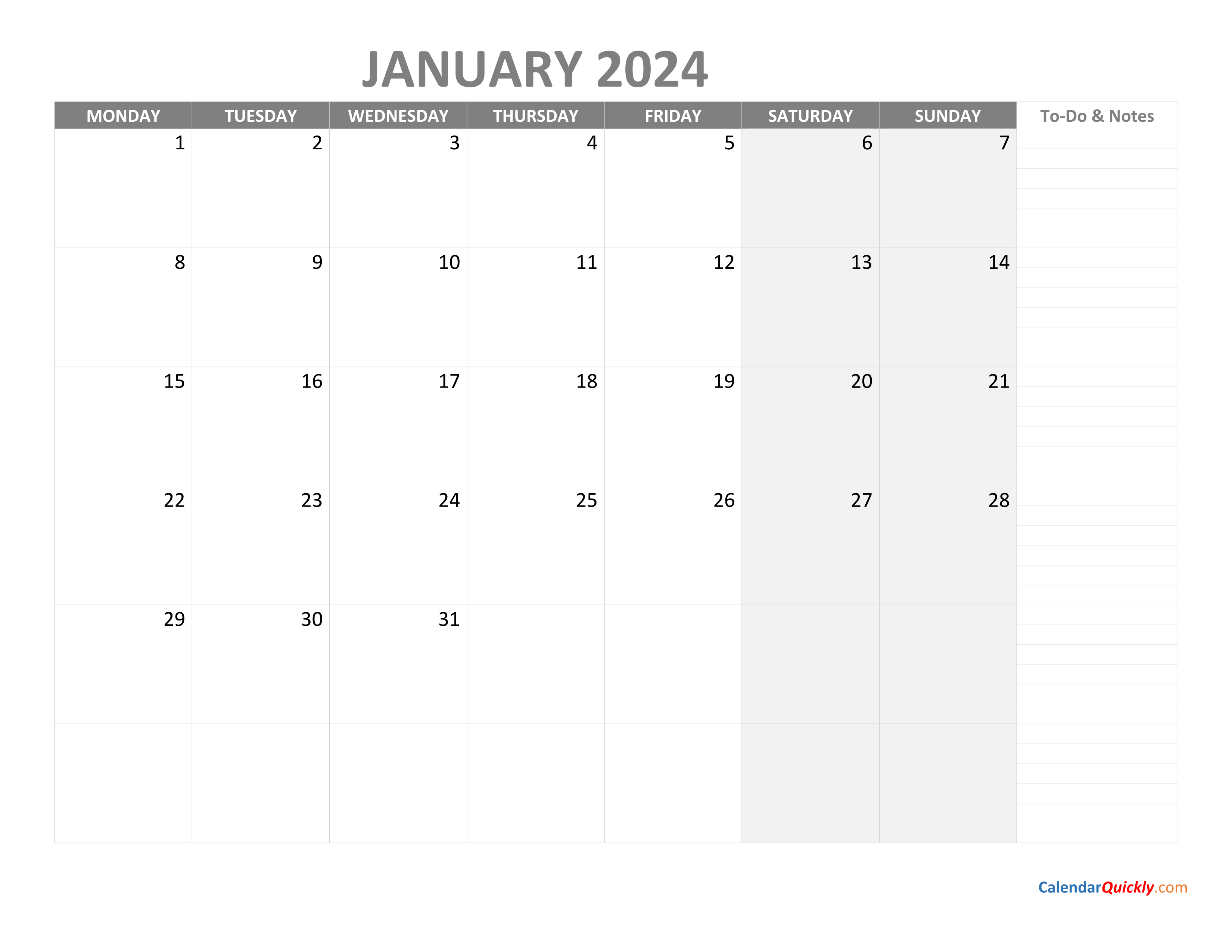 2024 Free Printable Calendar One Page With Holidays Printable Word