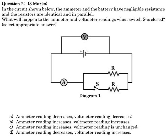 How To Find Ammeter Reading In A Circuit Wiring Diagram